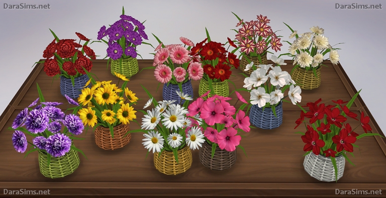 Flower Set (for The Sims 4) | DaraSims.net